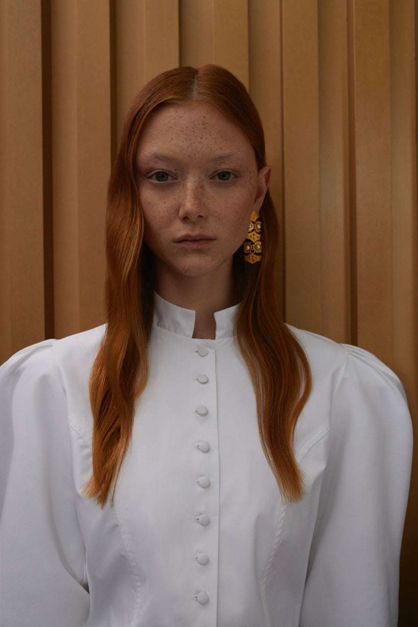 FUCHSIA Satin Puff Sleeve Jacket – DESTREE